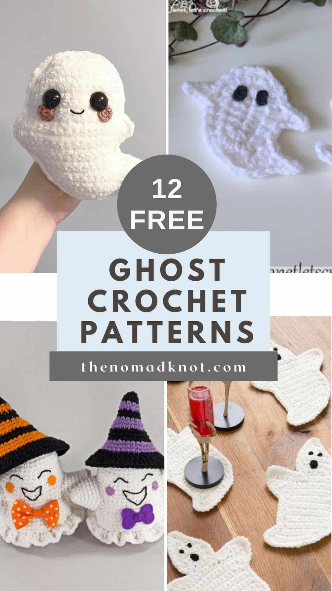 Easy Crochet Ghost Free Pattern for Halloween ⋆ The Nomad Knot