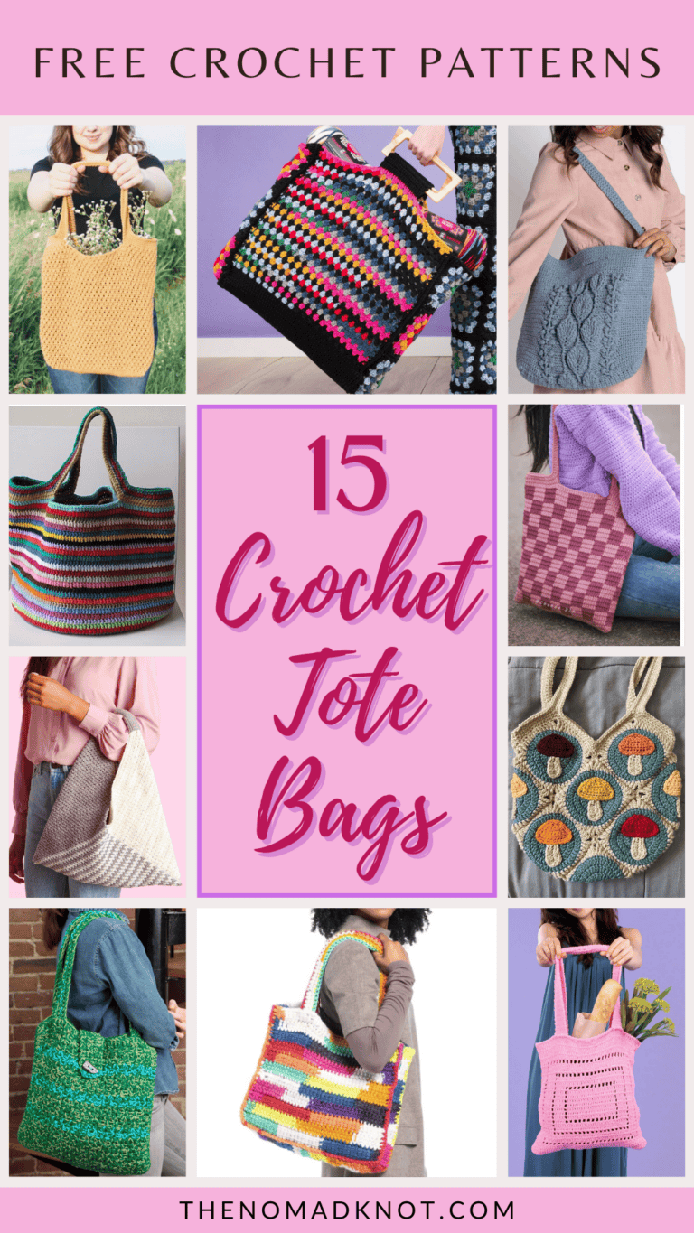 15 Free Crochet Tote Bag Patterns for Every Occasion ⋆ The Nomad Knot